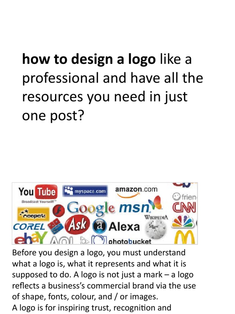 Principles of Effective Logo Design | PDF