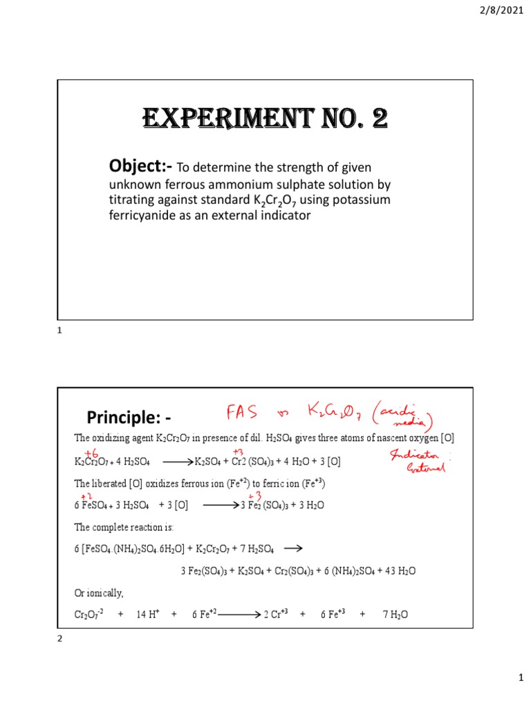 CY1030 Expt2 | PDF | Chemical Elements | Atoms