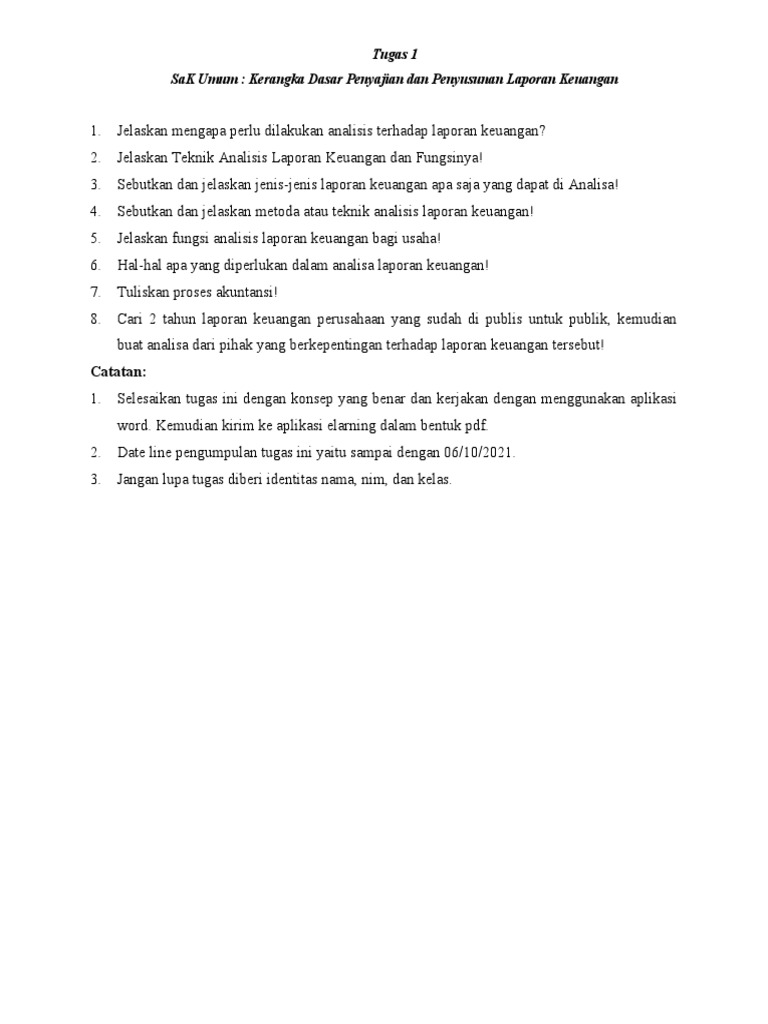 121A010 - Tugas 1 | PDF