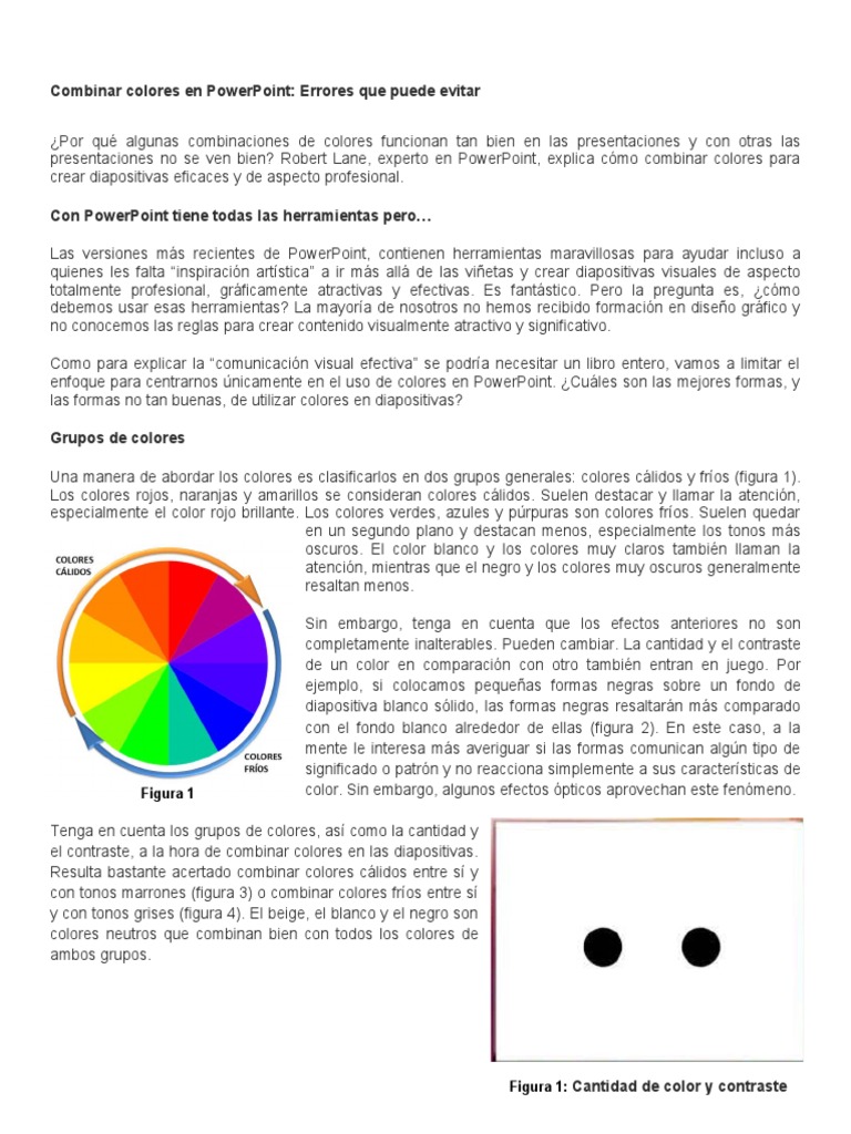Combinar Colores en PowerPoint | PDF | Color | Microsoft PowerPoint