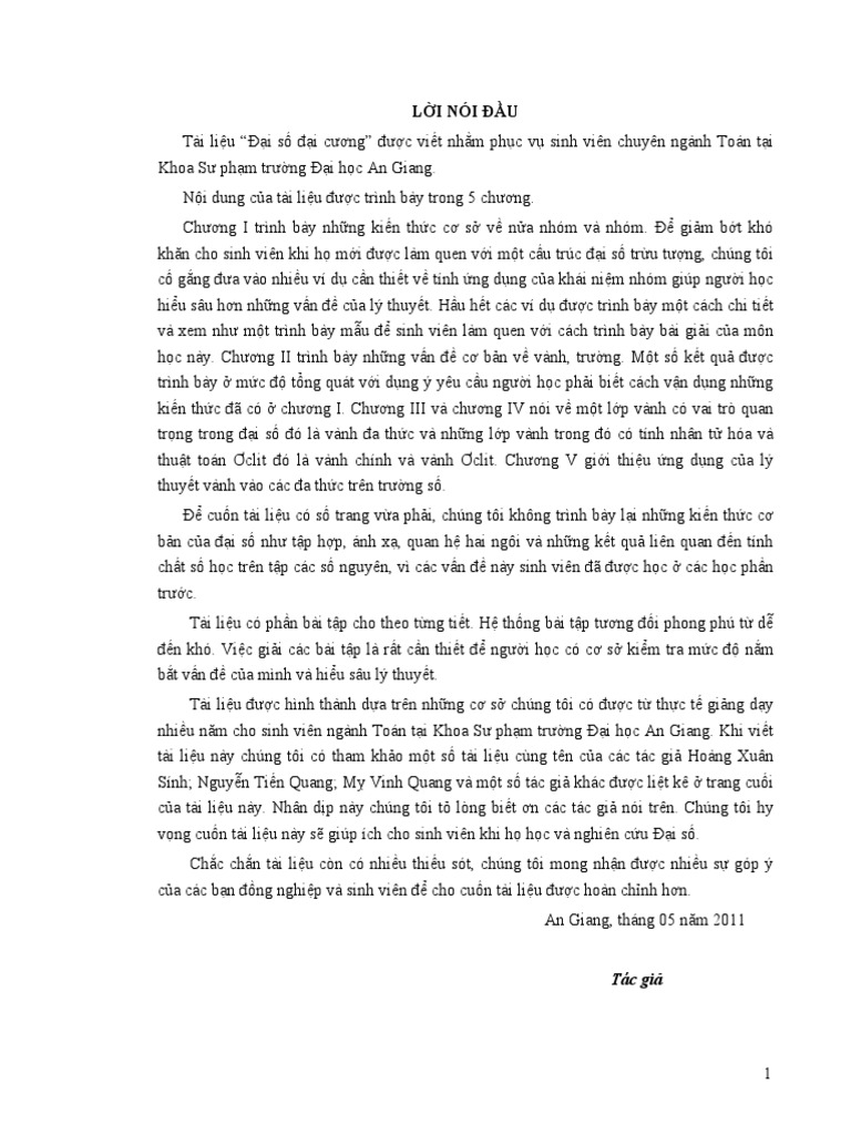 DSDC 2011. 5 Chuong | PDF