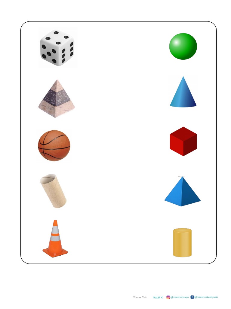 Actividades en Papel. Figuras 3D y 3D. Maestra Naki | PDF