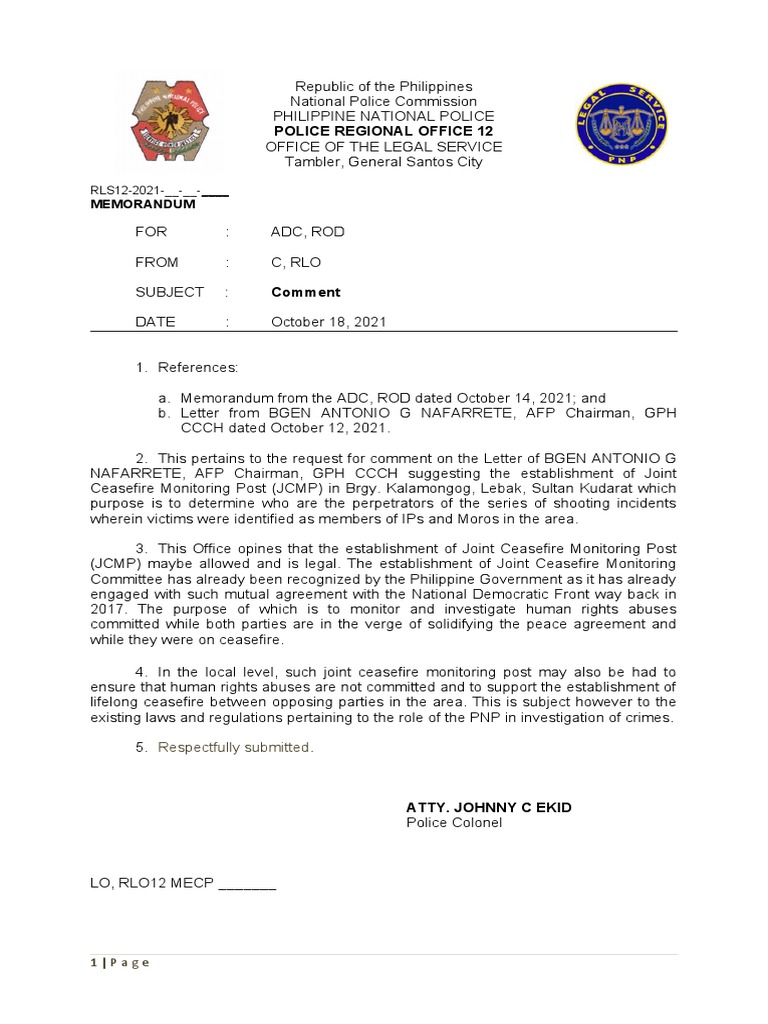 Comment JCMP Lebak | PDF