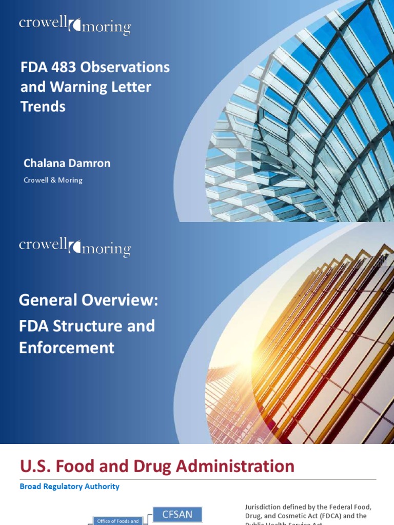 FDA 483 Observations and Trends 2016-2018 | PDF | Food And Drug ...