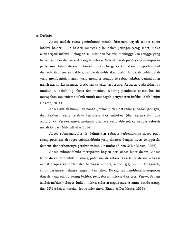 Penanganan Abses Submandibula | PDF