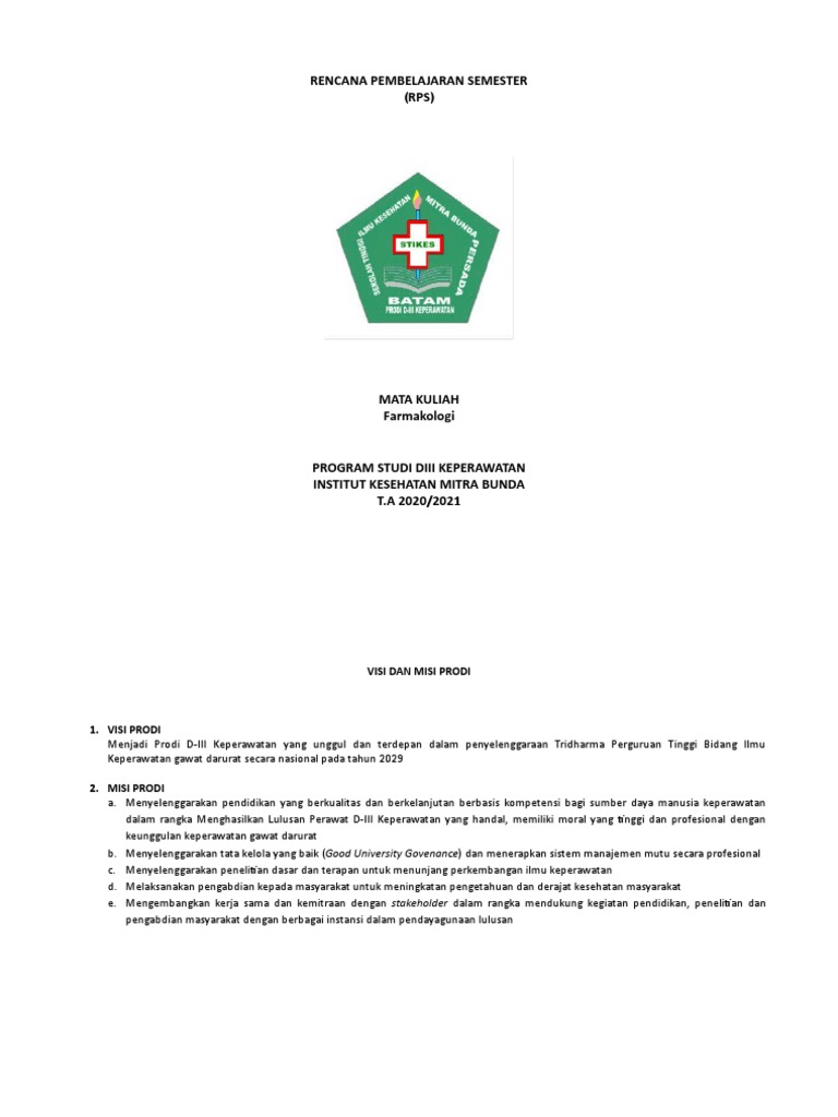 Rps SP Farmakologi | PDF