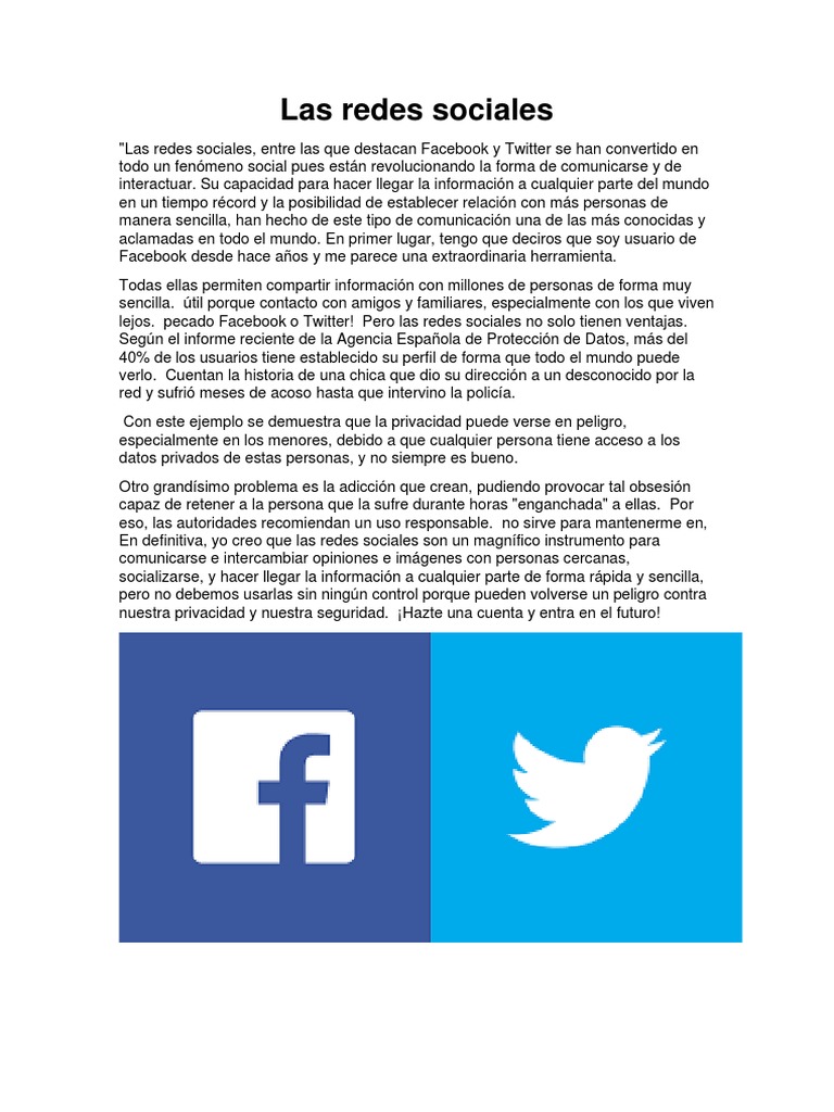 Las Redes Sociales | PDF