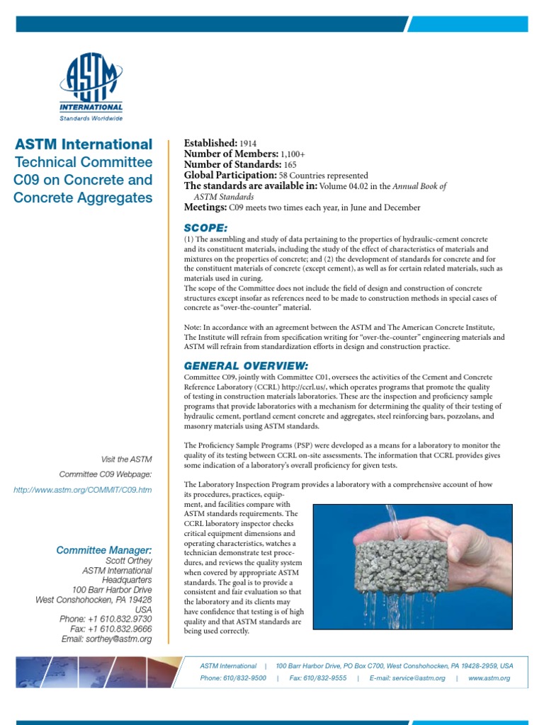 C09 Fact Sheet | PDF | Concrete | Cement