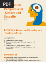 Lesson 4-Biomedical Perspective in Gender and Sexuality | PDF ...