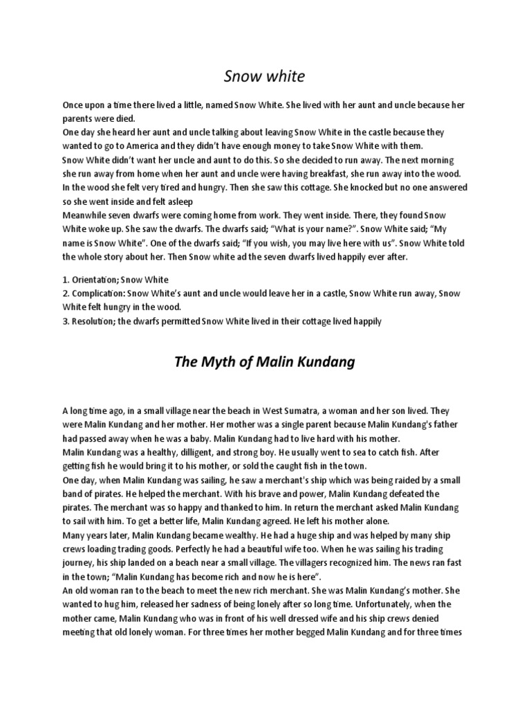 Snow White Pdf Snow White