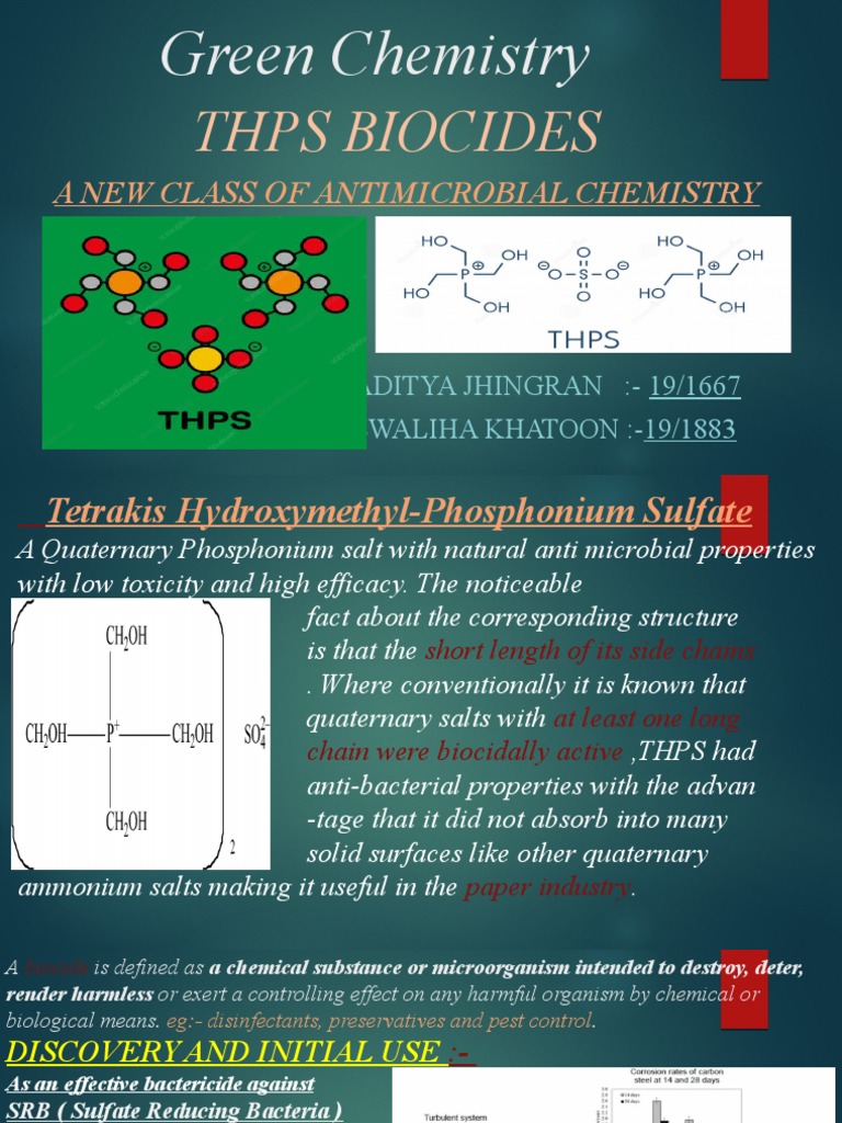 Thps Biocides: Green Chemistry | PDF | Antimicrobial | Paper