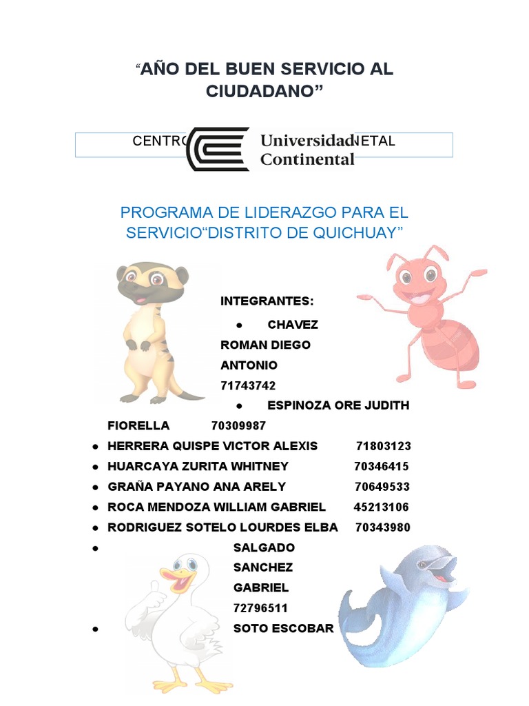 CENTRO DE LIDERAZGO PROYECTO C3 Final | PDF | Liderazgo | Liderazgo