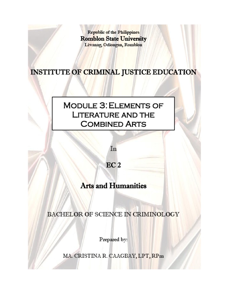 Module 3 - Elements of Literature and The Combined Arts | PDF | Poetry ...