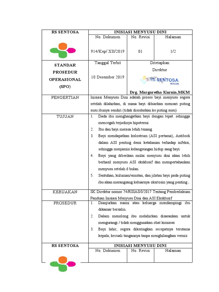 Panduan Inisiasi Menyusu Dini | PDF | Kesehatan Holistik