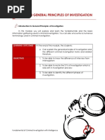 Principles of Criminal Investigation | PDF