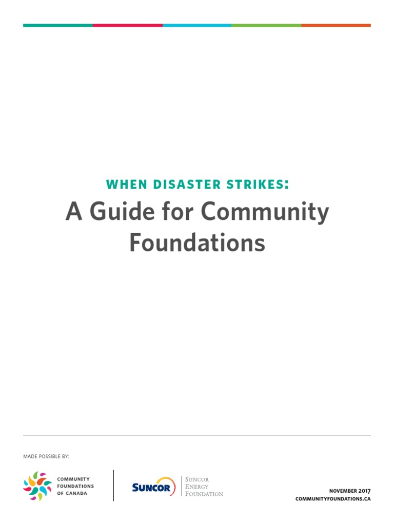 A Guide For Community Foundations: When Disaster Strikes | PDF ...