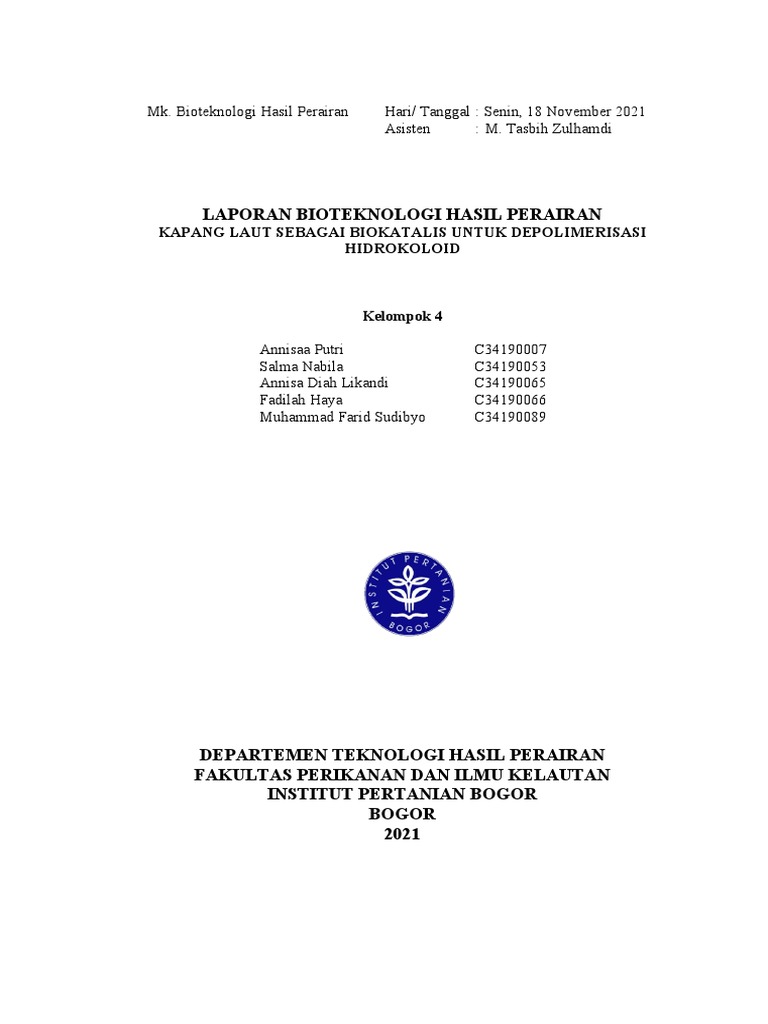 Kapang Laut sebagai Biokatalis Kitosan | PDF