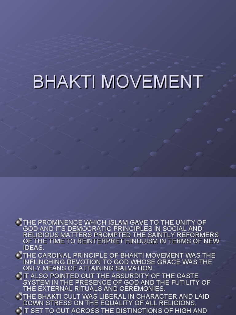 Bhakti Movement | PDF | Bhakti | Bhakti Movement