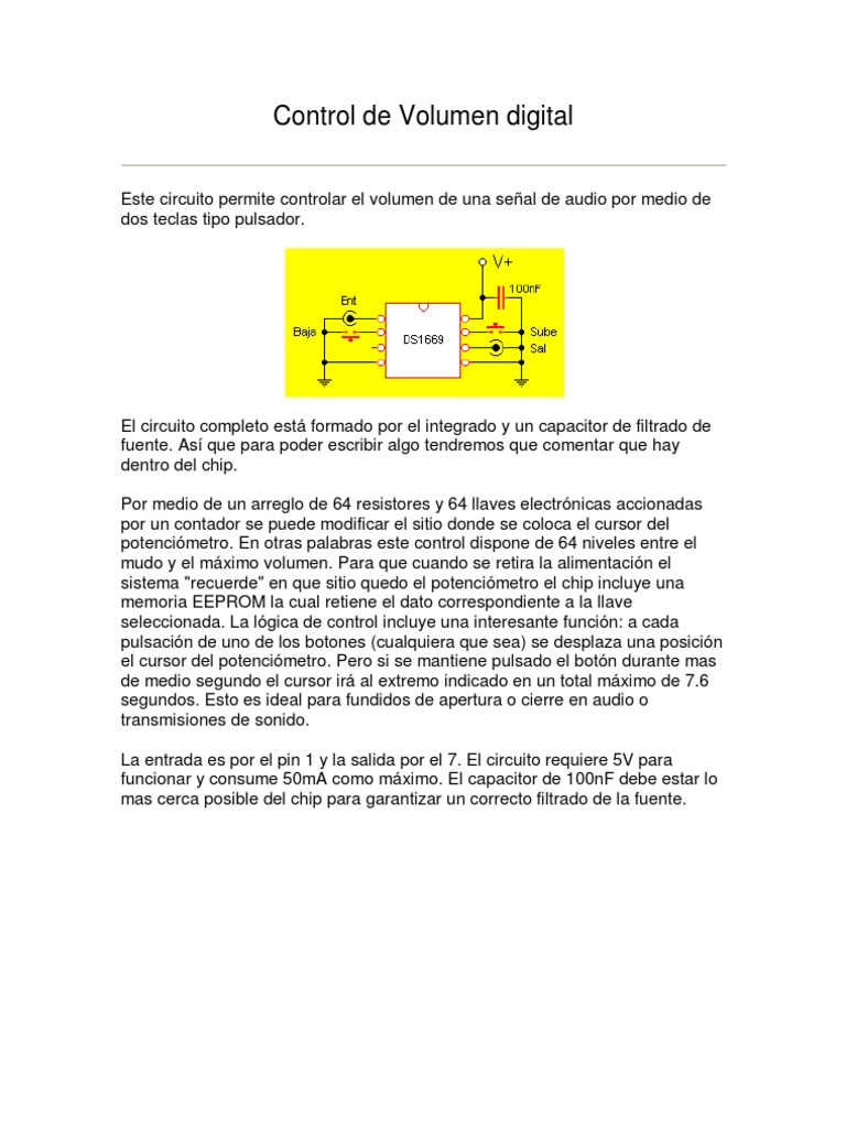 Control de Volumen Digital | PDF