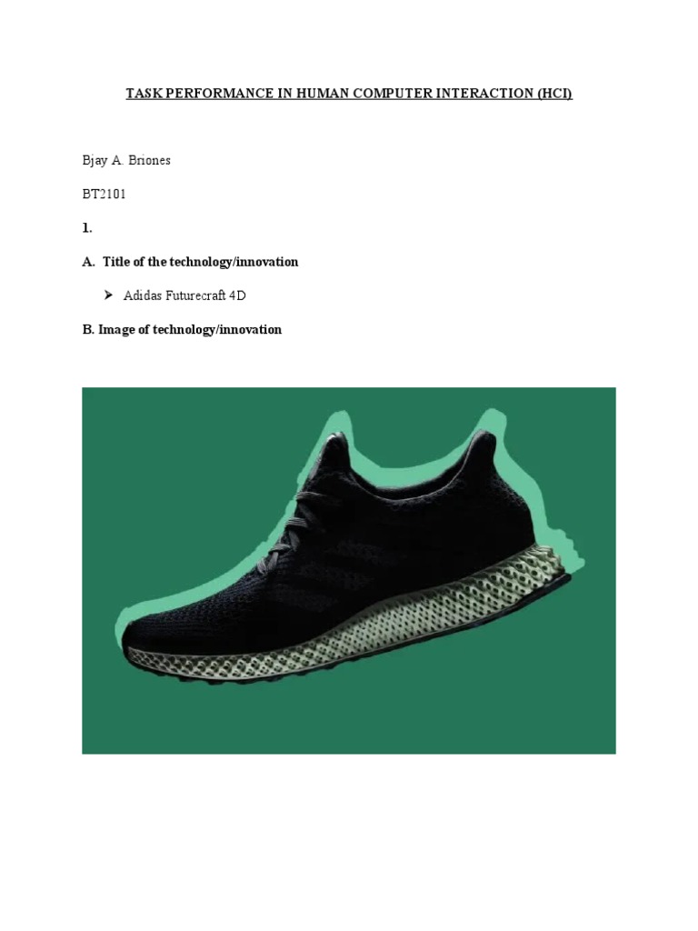 Bjay A. Briones BT2101: Task Performance in Human Computer Interaction (Hci) | PDF | Human ...