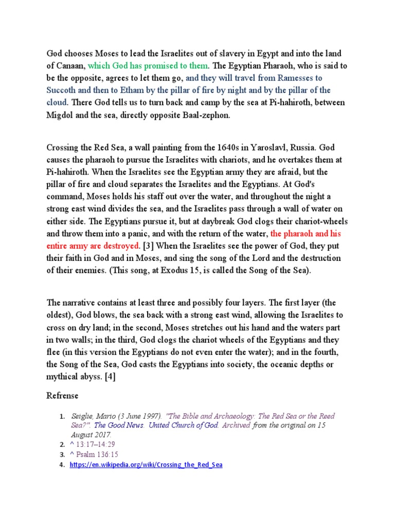 And They Will Travel From Ramesses To Succoth and Then To Etham by The ...