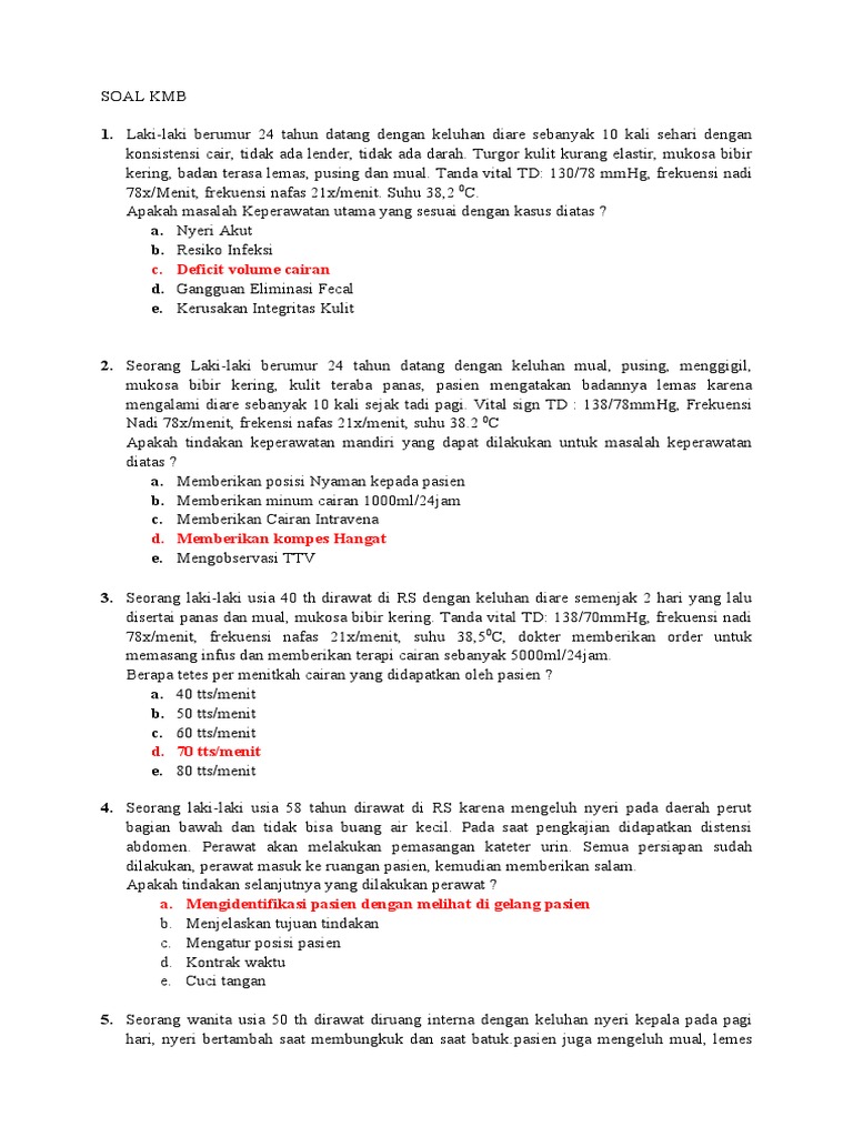 Soal KMB 2018-1 | PDF