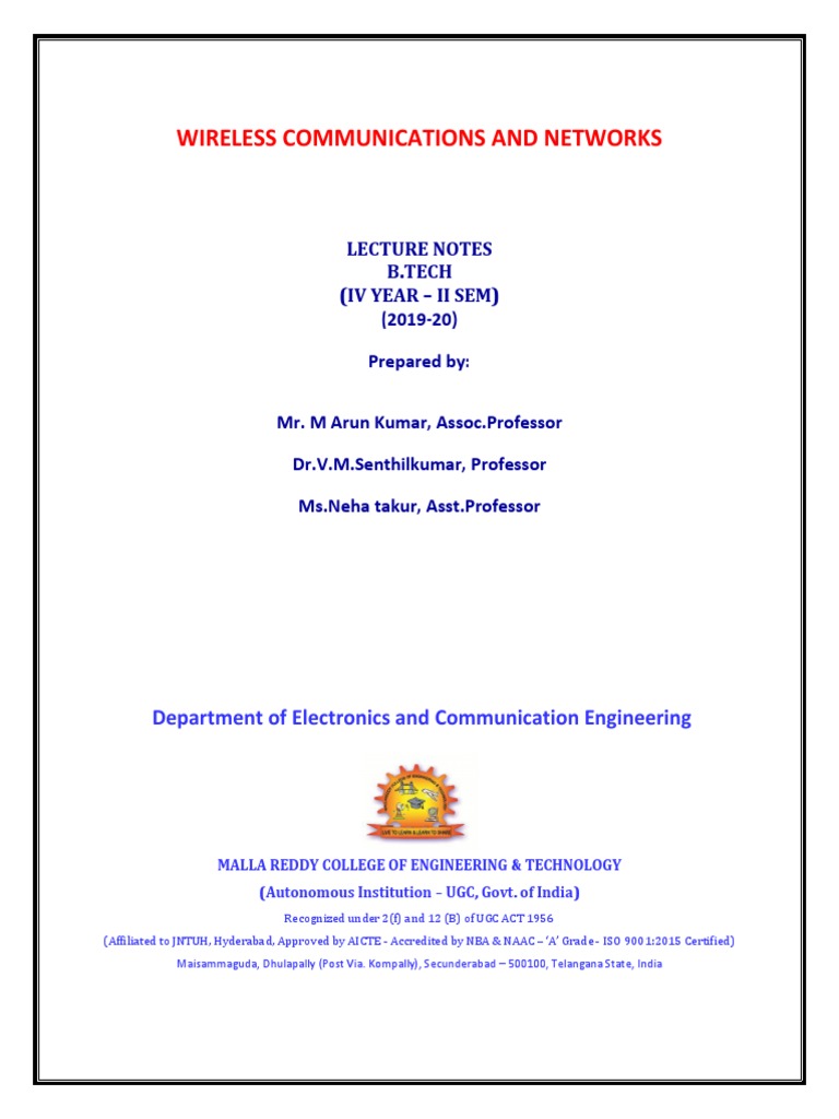 Wireless Communications and Networks | PDF | Duplex (Telecommunications) | Cellular Network