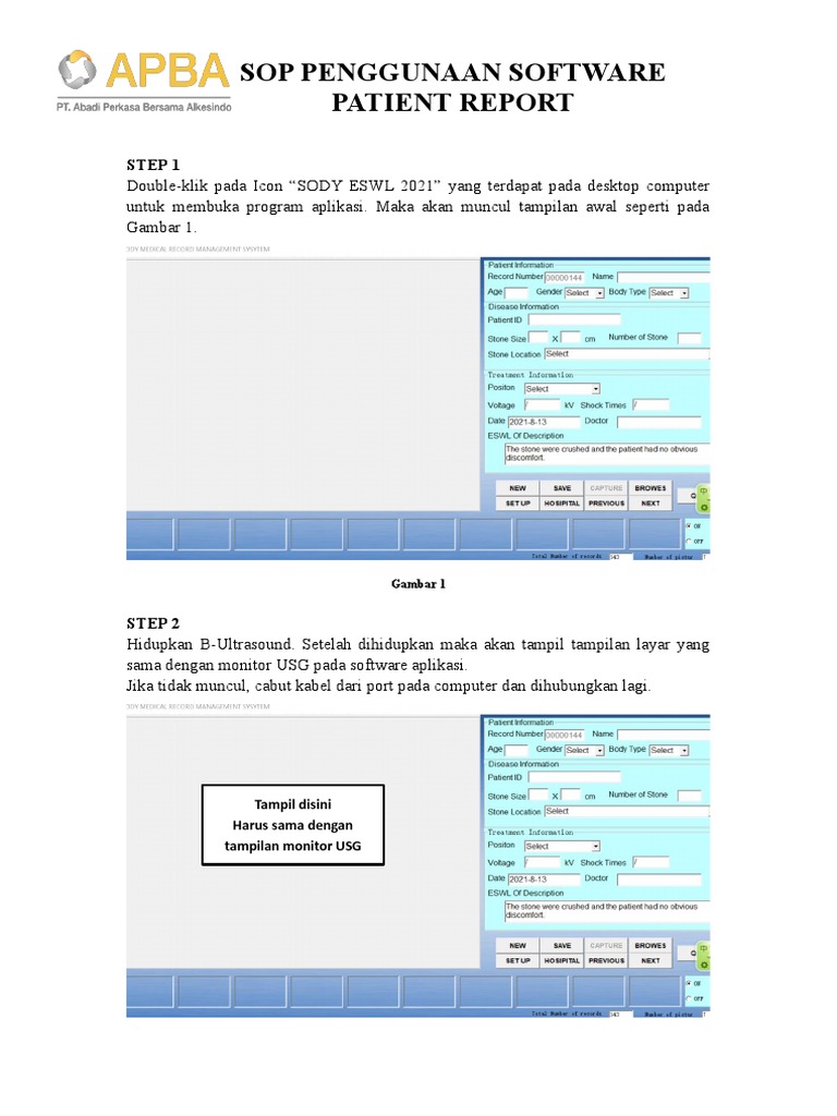 Sop Software Patient Report | PDF