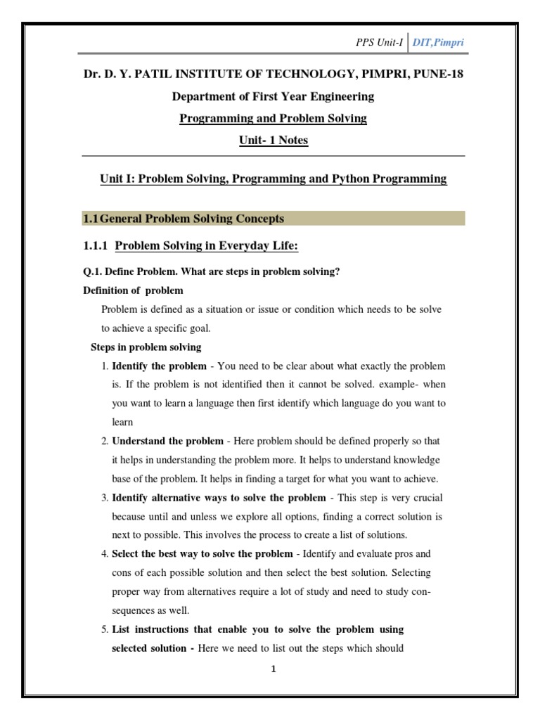 Python Basics (Notes) | PDF | Top Down And Bottom Up Design | Algorithms