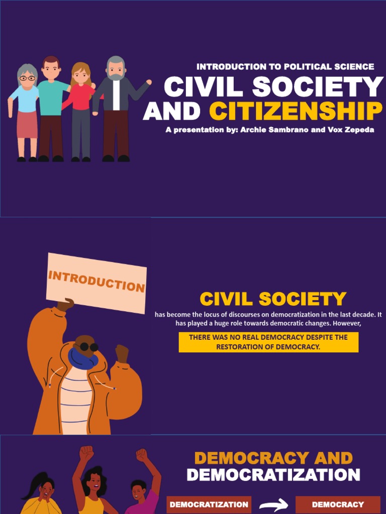 Civil Society & Citizenship Guide | PDF | Rights | Citizenship