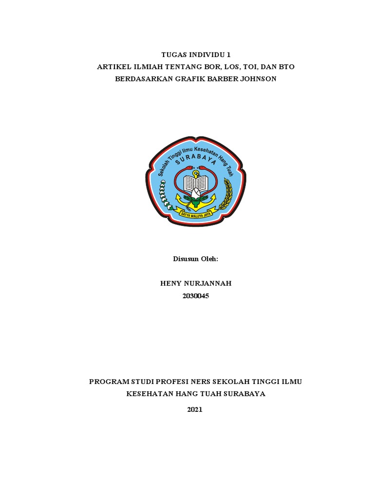 Heny Nurjannah - Analisa Jurnal Bor, Los, Toi, Dan Bto | PDF