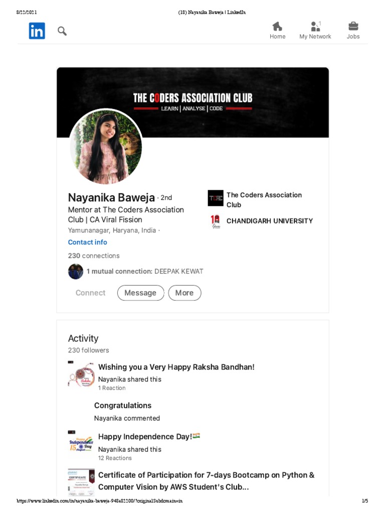 Nayanika Baweja Linkedin Pdf Computing 