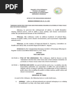 Sample Brgy Ordinance On HAPAG | PDF | Government | Justice