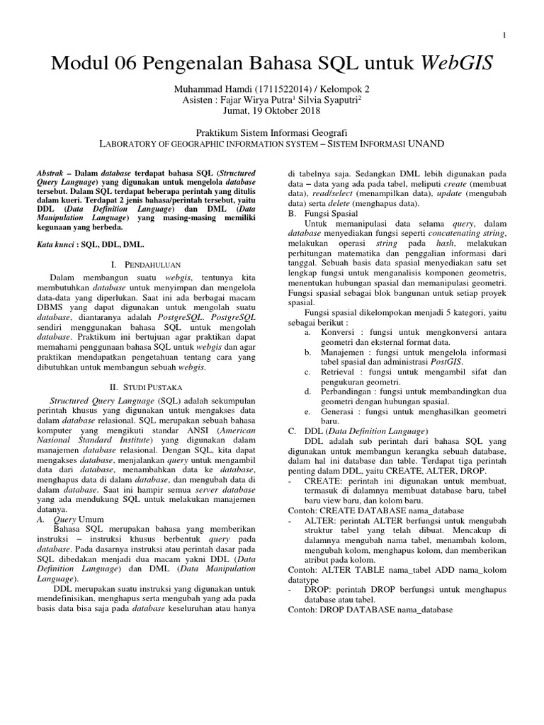 Muhammad Hamdi Modul 6 | PDF