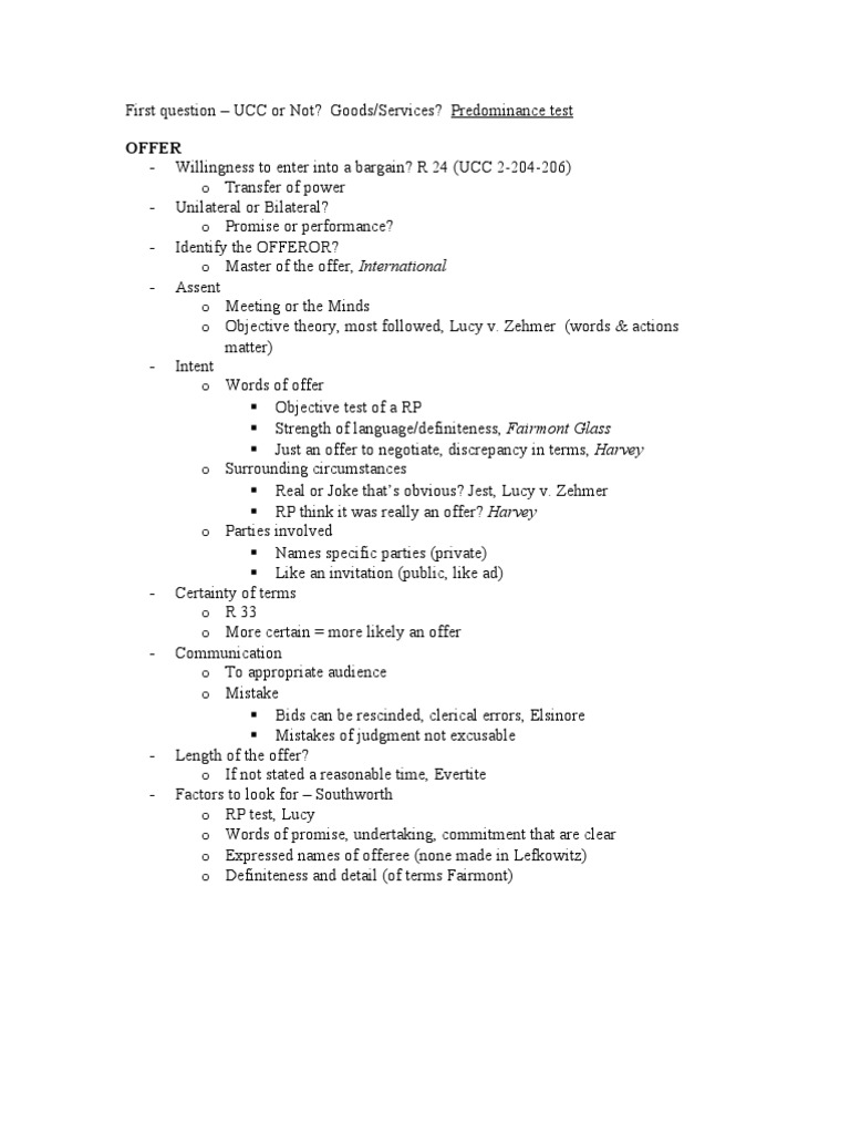 Contracts Roadmap | PDF | Offer And Acceptance | Consideration Contracts Roadmap | PDF | Offer And Acceptance | Consideration