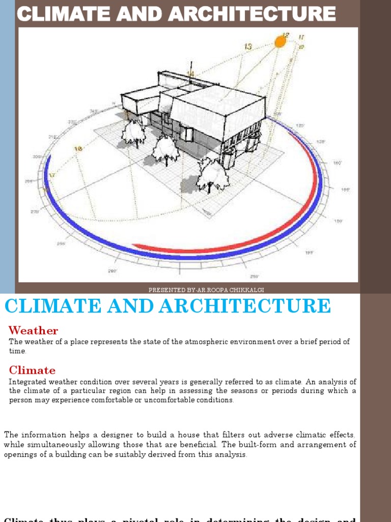 Climate Impact on Architecture Design | PDF | Humidity | Rain