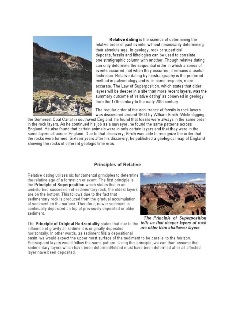 Relative Dating | PDF | Geology | Earth Sciences