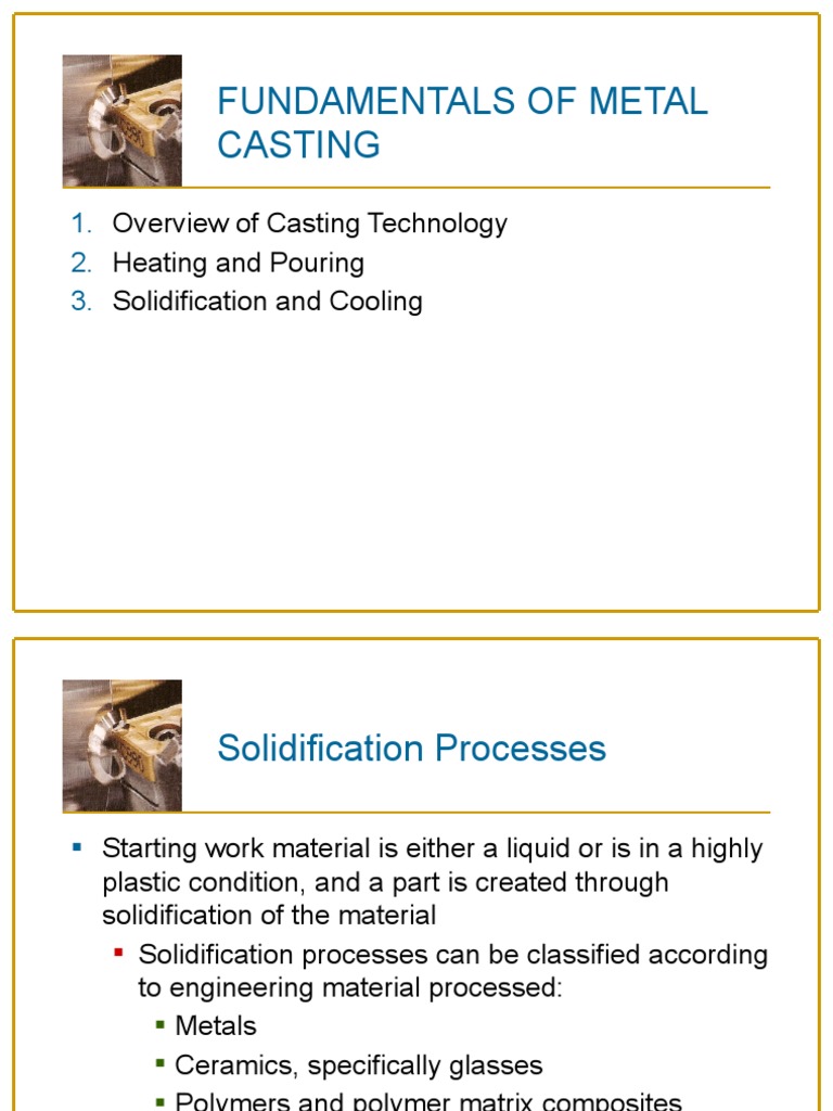Fundamentals Of Metal Casting Pdf Casting Metalworking Thermal