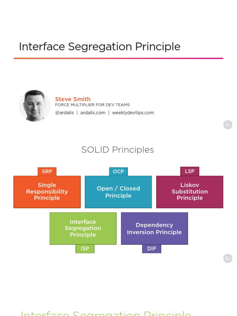 Interface Segregation Principle: Steve Smith | PDF | Interface ...