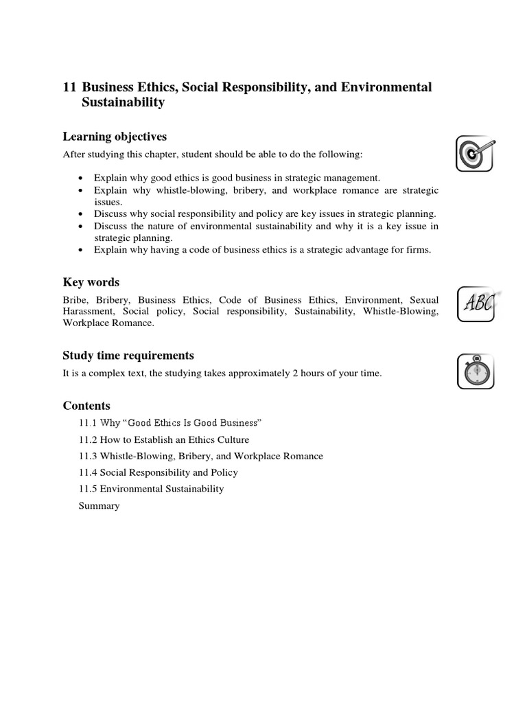 11 - Business Ethics, Social Responsibility, and Environmental ...