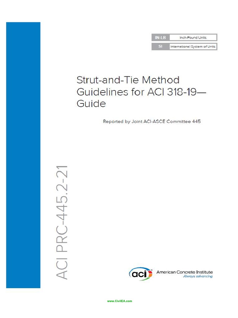 ACI PRC 445 - 2 - 21 - Strut - and - Tie - Method - Guidelines - For - ACI - 318 - 19 | PDF