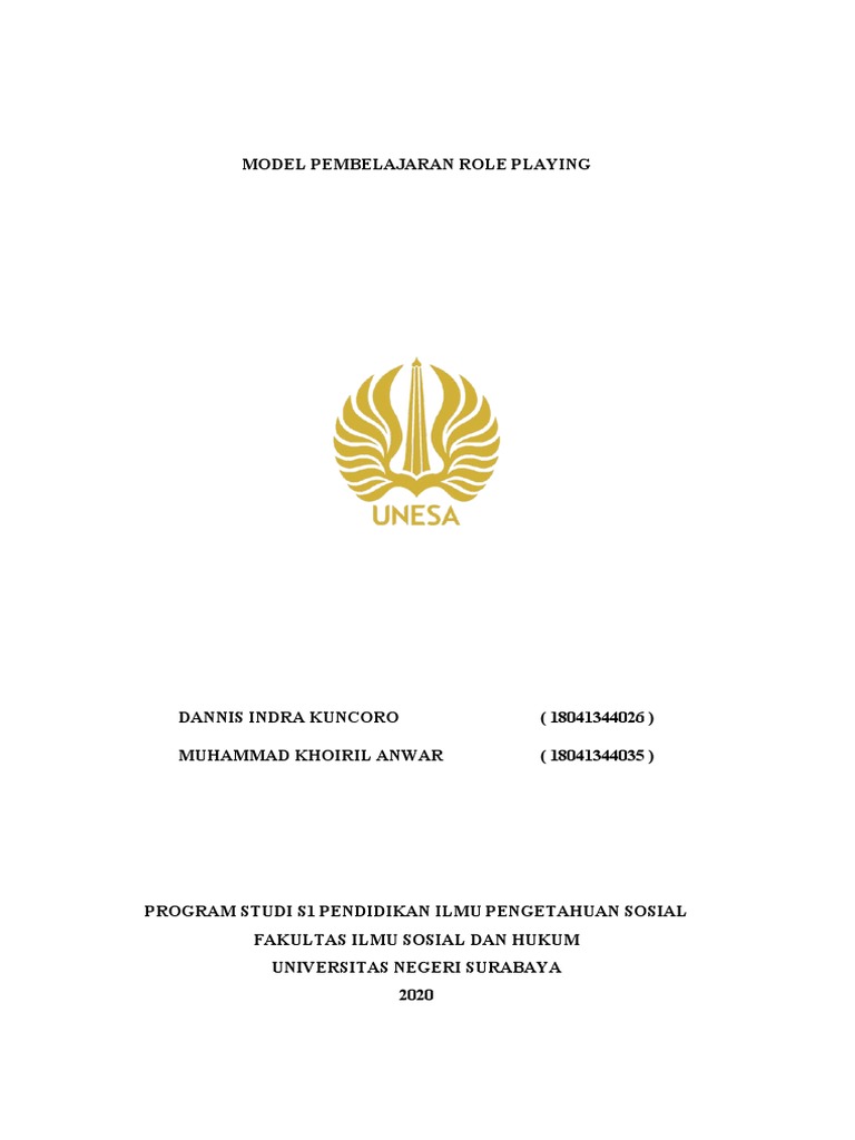 Model Pembelajaran Role Playing | PDF