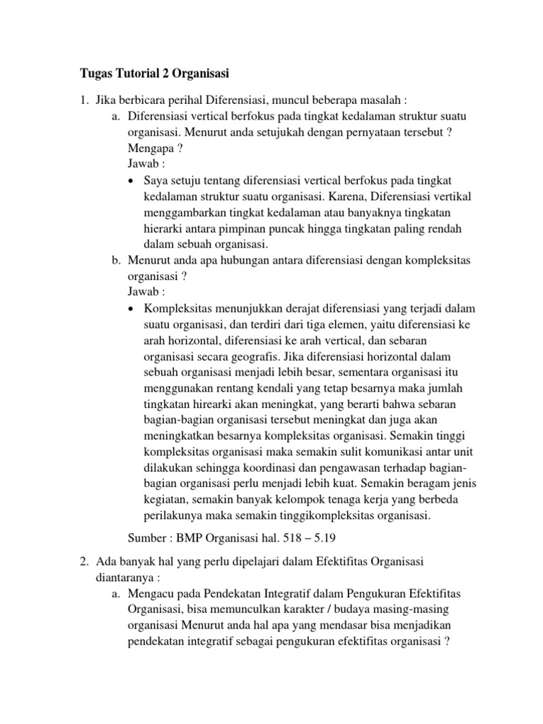 TT2 Organisasi | PDF