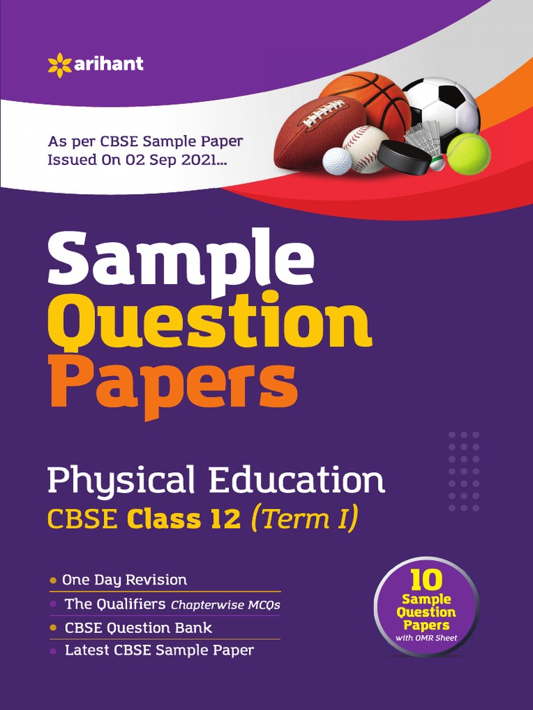 Arihant Physical Education Class 12 Term 1 Sample Papers | PDF ...