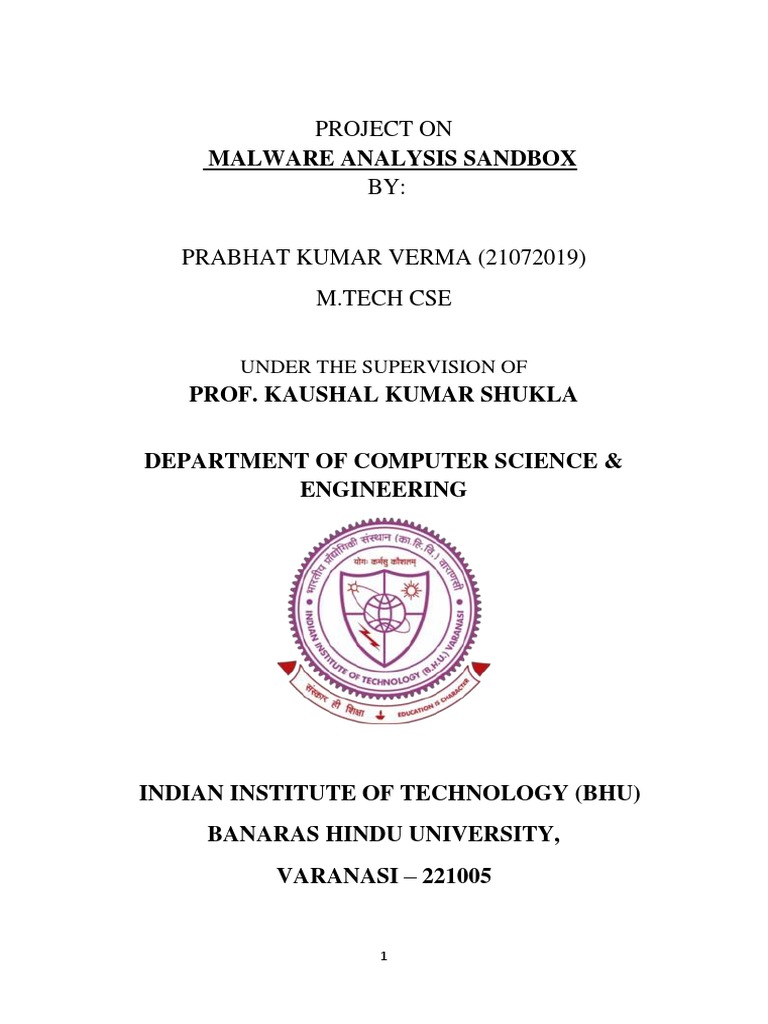 Malware Analysis Sandbox: Project On | PDF | Antivirus Software | Malware