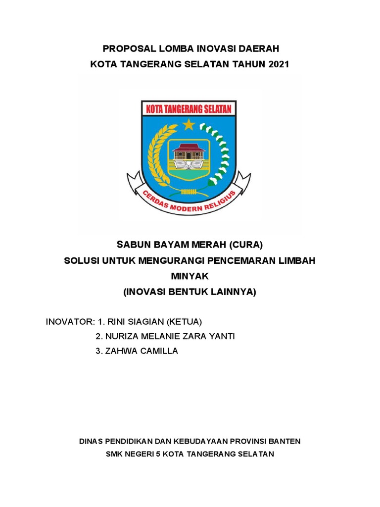 MS Cura Proposal Lomba Inovasi Daerah 2021 | PDF