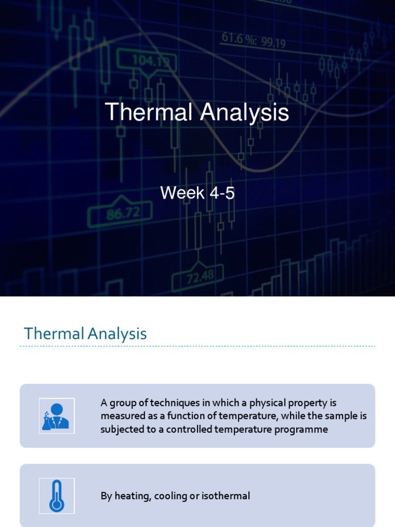 Thermal Analysis | PDF | Differential Scanning Calorimetry | Thermal ...