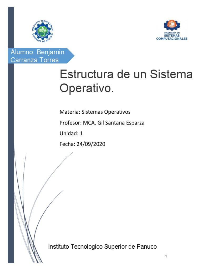 Estructura de Un Sistema Operativo | PDF | Sistema operativo | Kernel ...