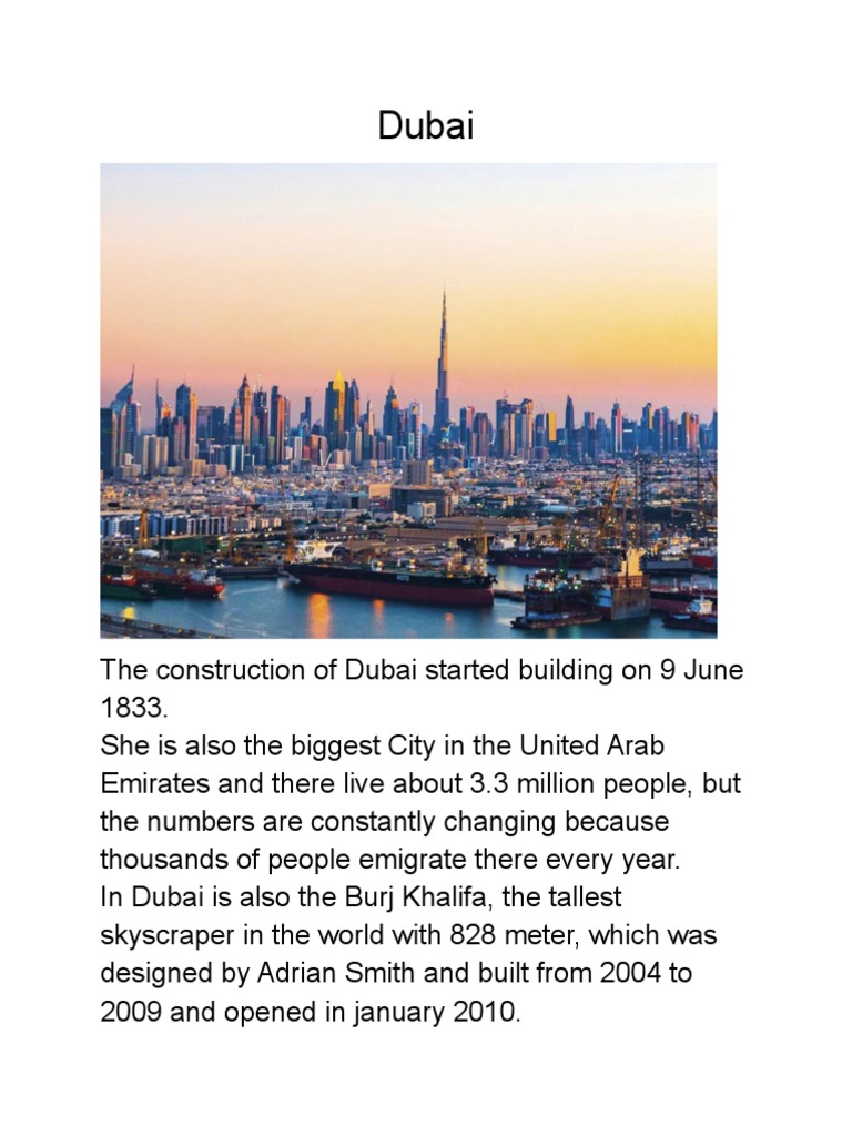 Overview of Dubai's Landmarks and History | PDF