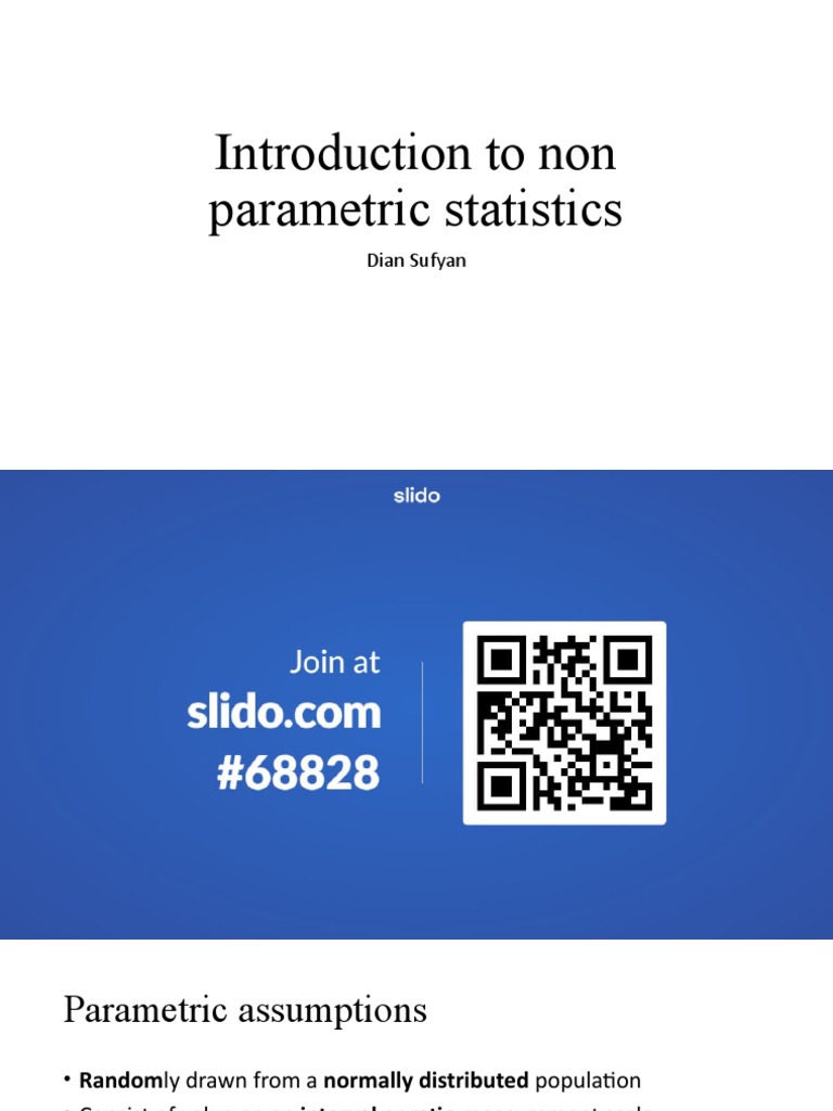 Introduction To Non Parametric Statistics | PDF | Statistics | Level Of ...